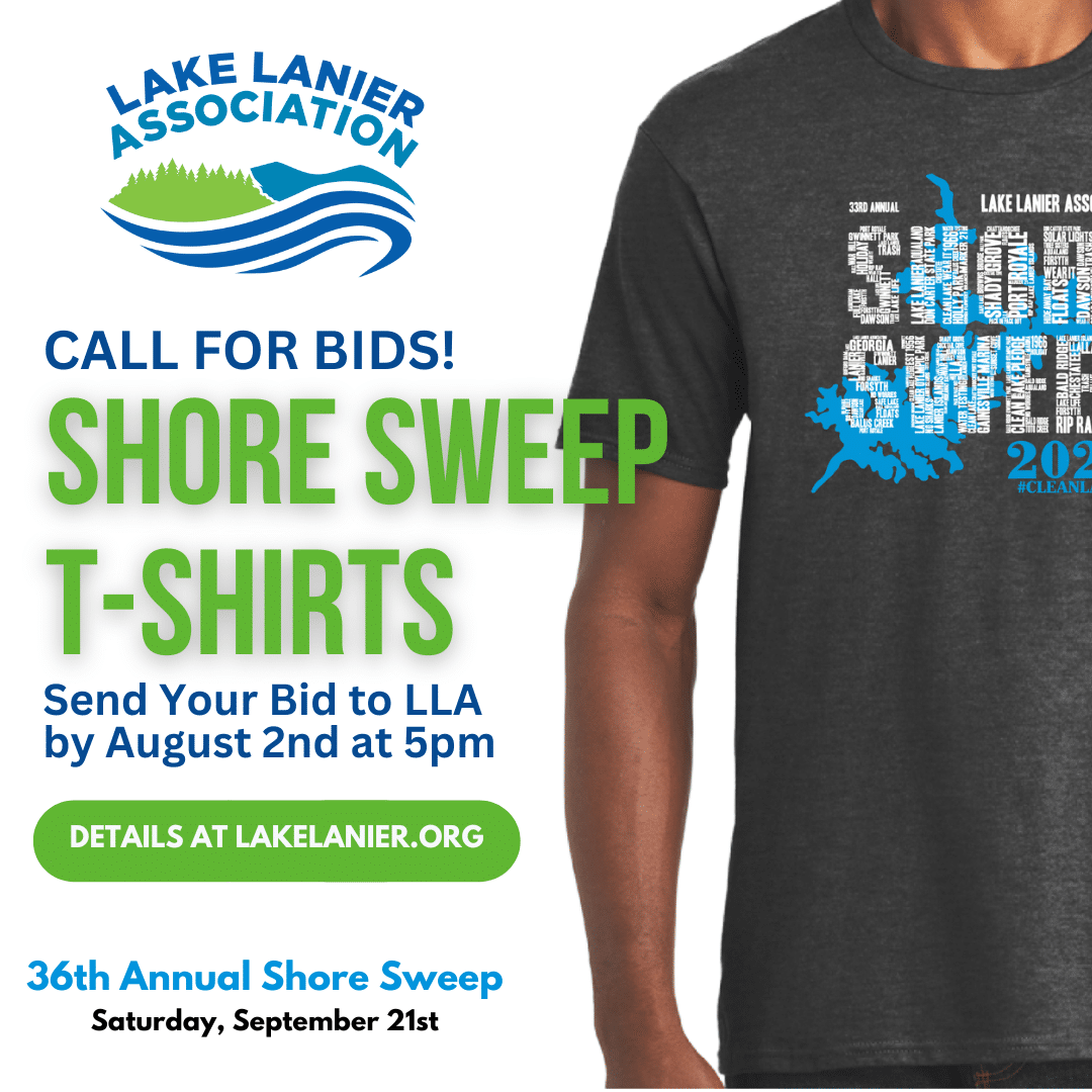 Call for Bids: Shore Sweep 2024 T-Shirts | Lake Lanier Association